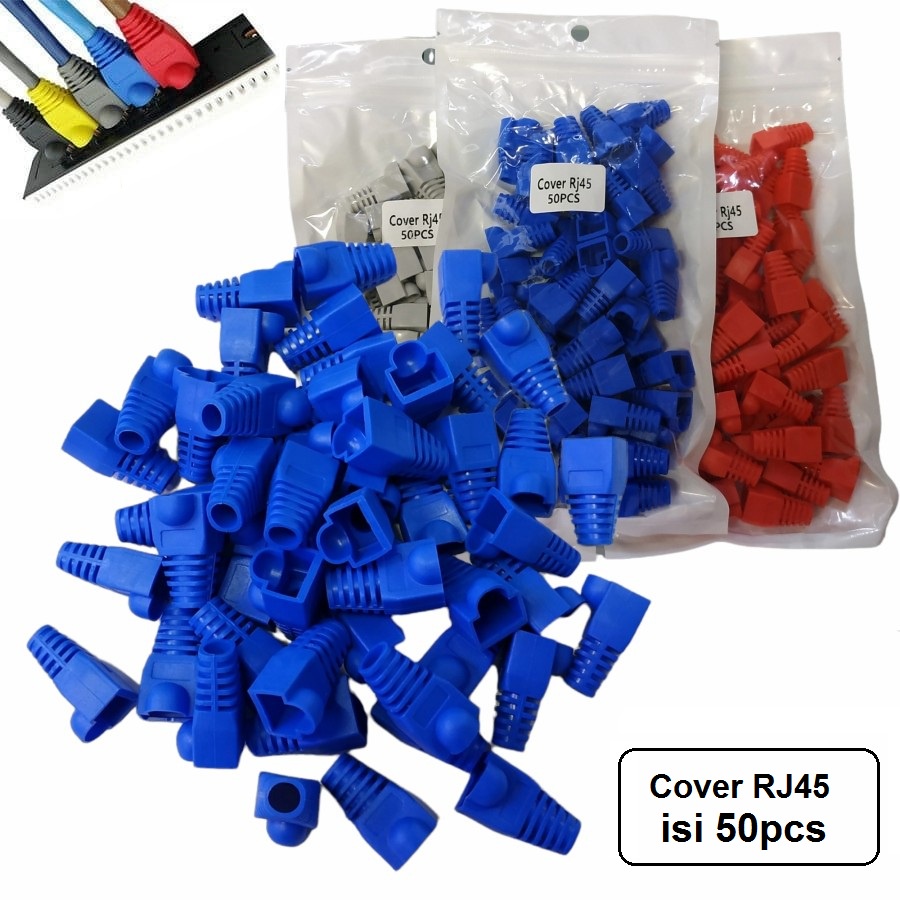 Plug Boot Cover RJ45 Protective Rubber Connector Contents 50pcs ...
