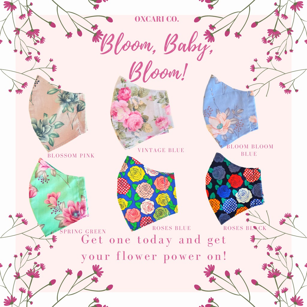 [READY STOCK] BLOOM BABY BLOOM Blossom Flower Series Face Mask with ...