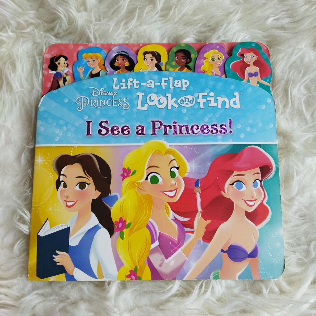 Disney princess lift a flap look and find I see a princess second ...
