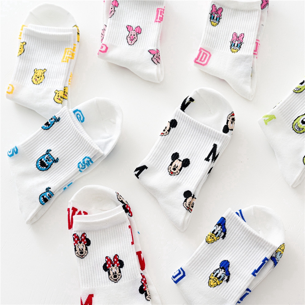 Lovely Cartoon Fashion Design Socks Women Men Unisex Cotton Socks ...
