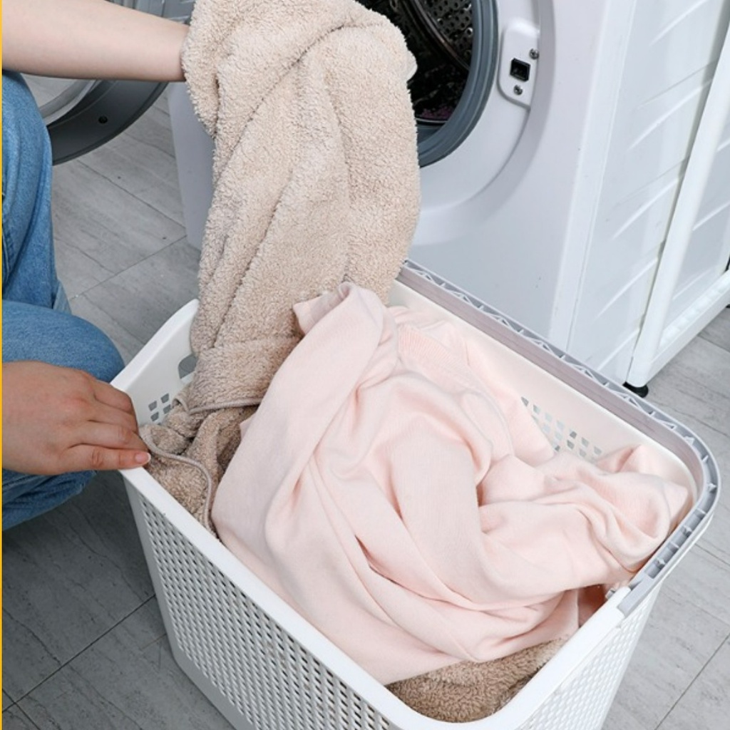 NORDLIC LAUNDRY BASKET WITH HANDLE 】 40L LARGE CAPACITY LB6601 | Shopee ...