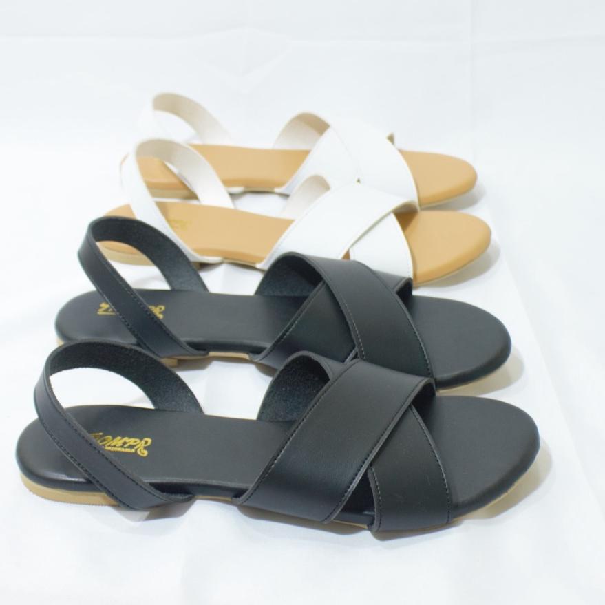 Fashionable Sandals flat Strap Women big size 41 42 43. | Shopee Singapore