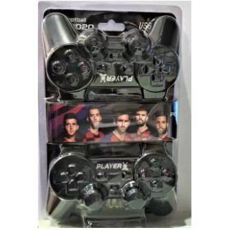 SINGLE/TWIN DUAL PLAYER USB WIRED PC DUALSHOCK JOYPAD / CONTROLLER ...
