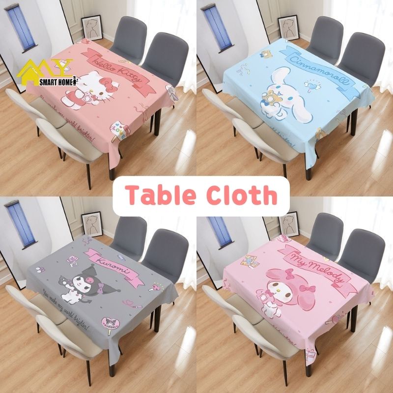 Japanese Style Table Cloth Hello Kitty Melody Table Cover Kuromi ...
