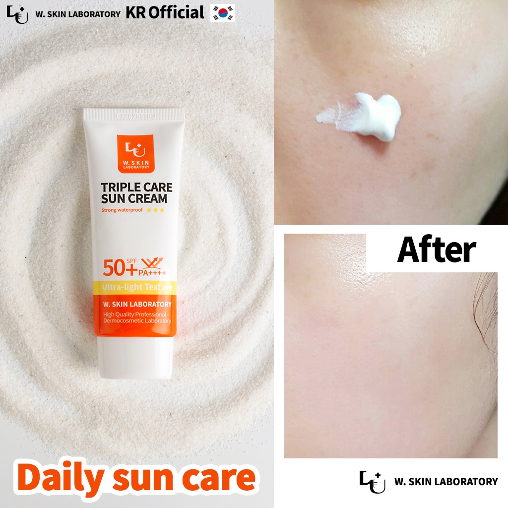 [W SKIN LABORATORY] Triple Care Sunscreen 60g SPF 50+ PA++++ UV ...