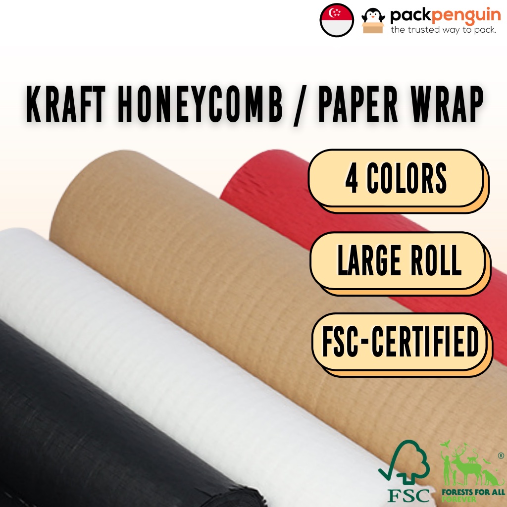 🔥Kraft Paper Wrap & Honeycomb Paper Gift Wrap | Eco-friendly Bubble ...