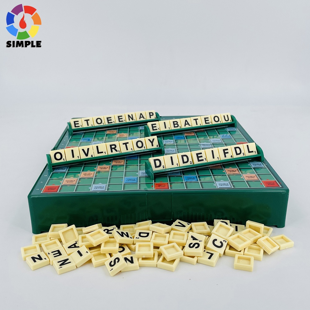 Scrabble Folding Edition Travel Scrabble Compact Game | Shopee Singapore