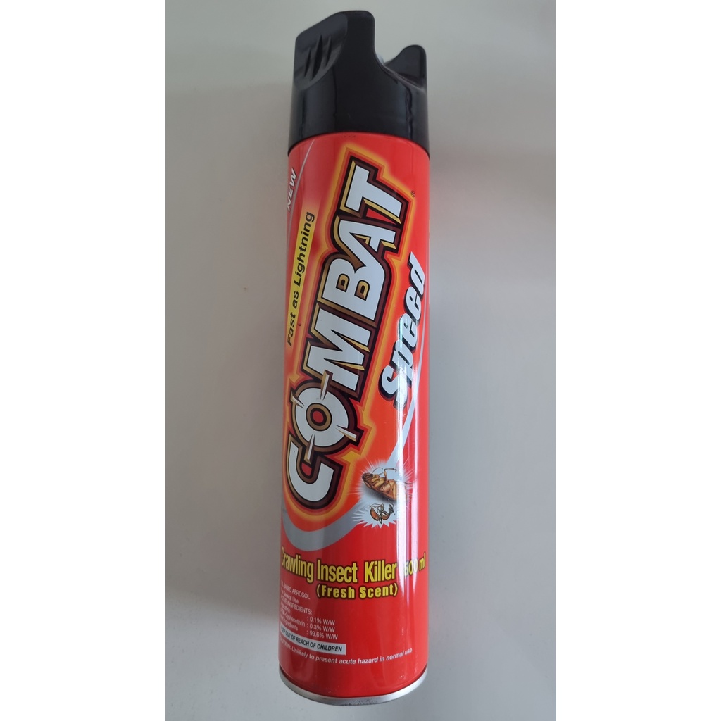 Combat Speed Crawling Insects Killer Aerosol Spray, 600G | Shopee Singapore
