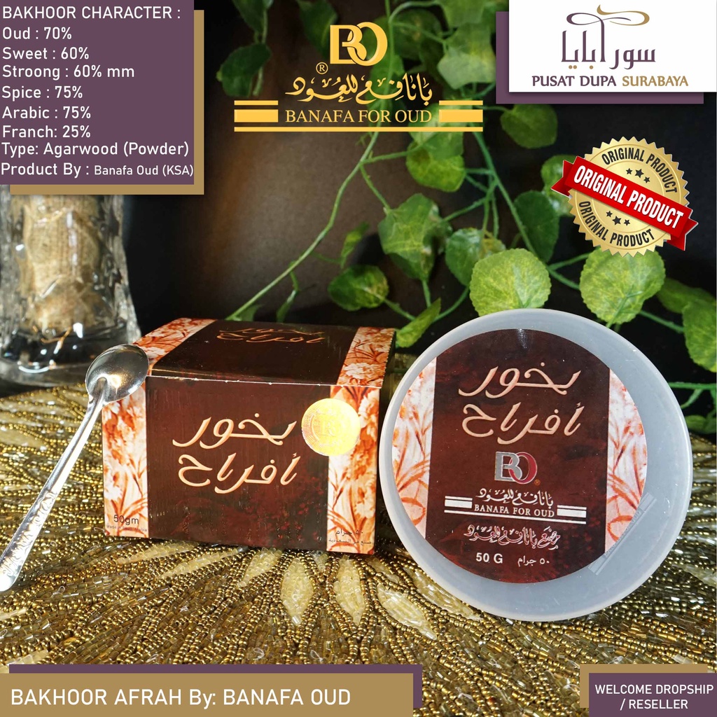 Bukhur Buhur AFRAH By Banafa For Oud /Tahlil/Burda/Sholawat Bakhoor ...