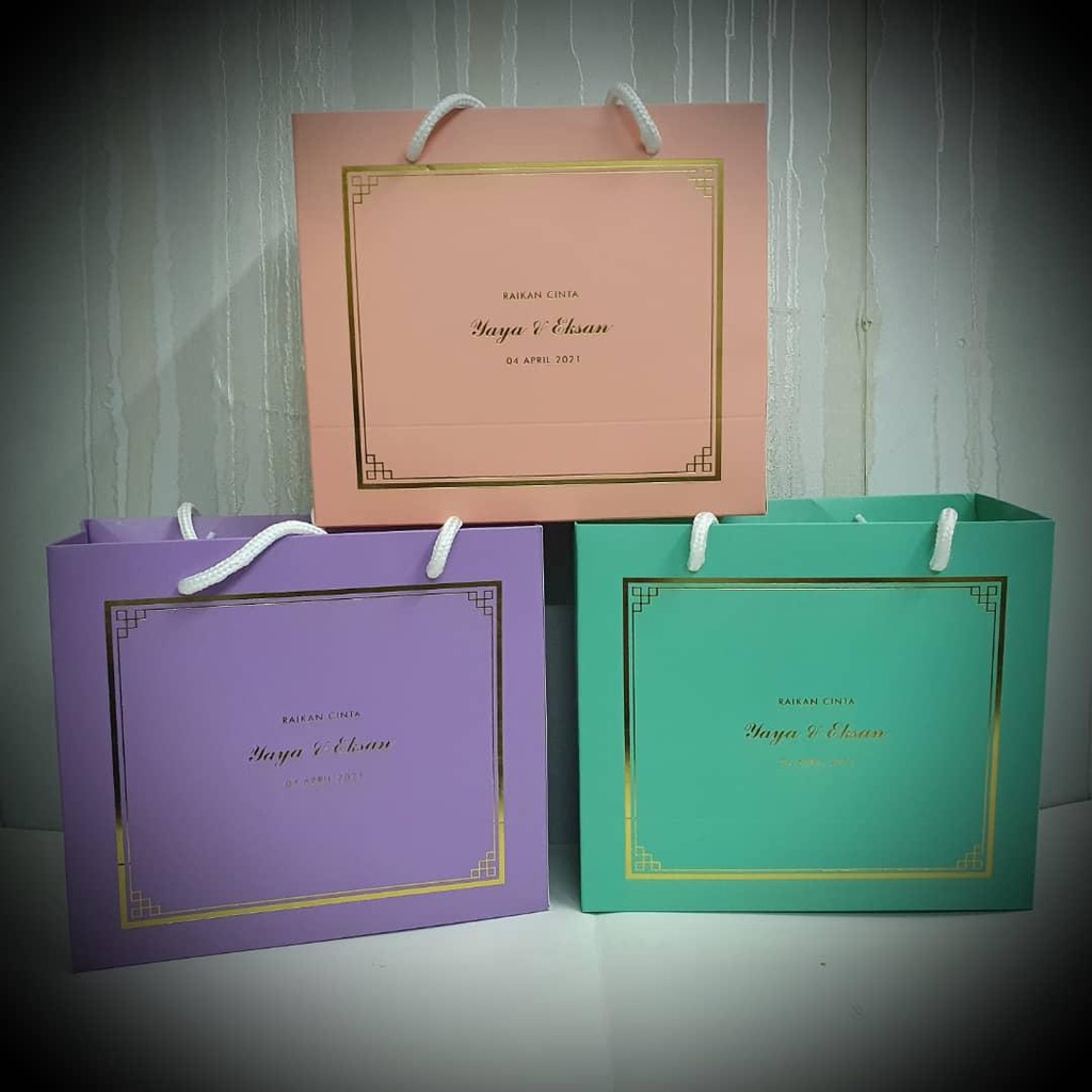 PAPER BAG WEDDING DOORGIFT RM1.80(100pcs) | Shopee Singapore