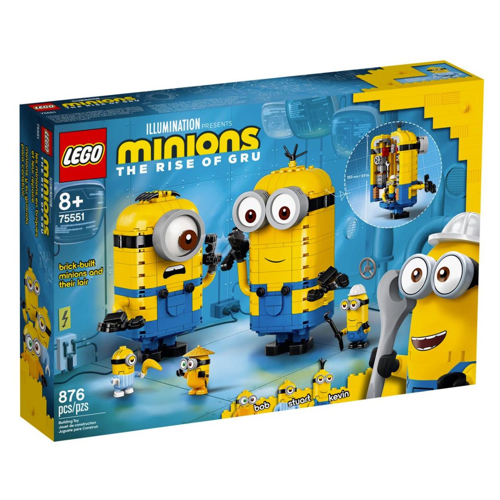 Lego 75551 Minions Brick-built Minions and their Lair | Shopee Singapore