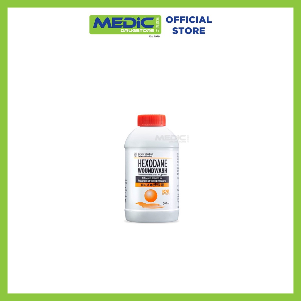 [Bundle of 5] ICM Pharma Hexodane Wound Wash 200Ml - By Medic Drugstore ...