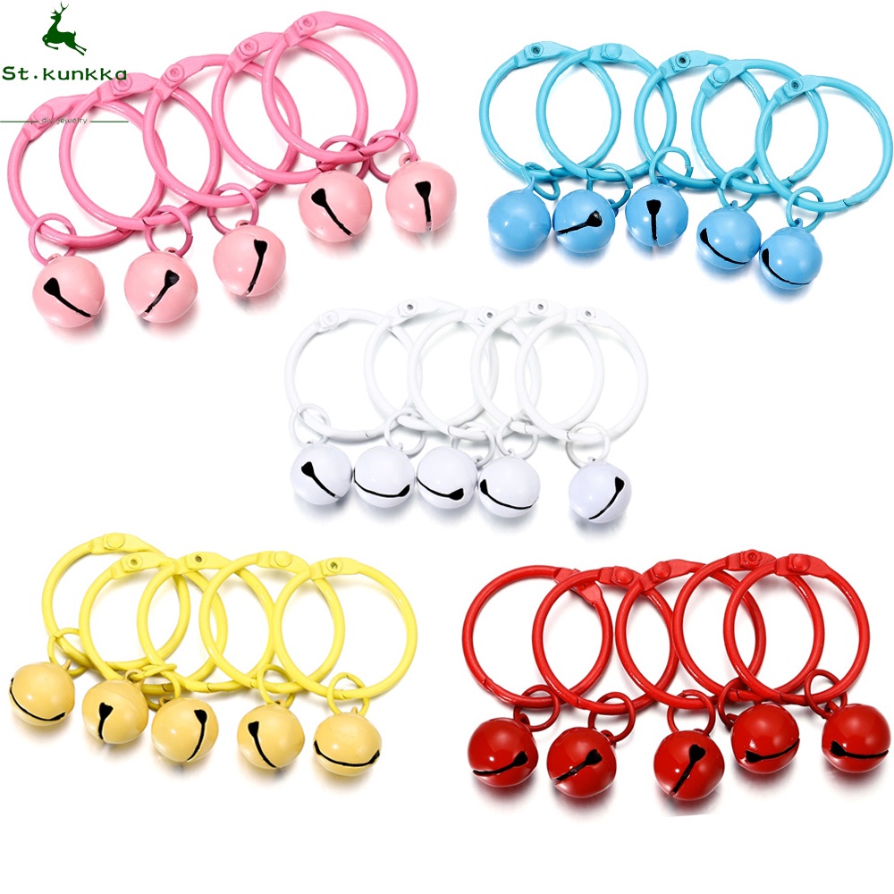St.kunkka 2pcs/pack Bell Keychain Bell Jingle Pendants For Beading ...