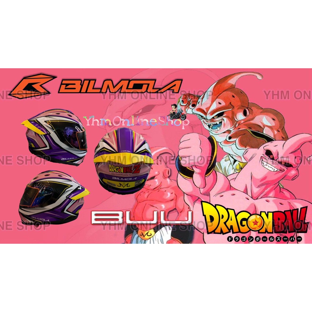 BILMOLA Helmet Dragon Ball Z Rapid S Full Face Buu | Shopee Singapore