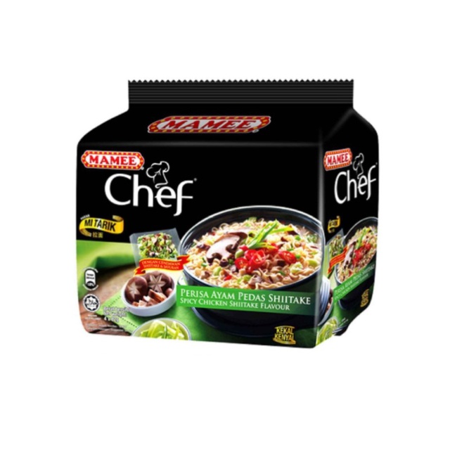 Mamee Chef 4 x 82g Shiitake Spicy Chicken - PMXD | Shopee Singapore