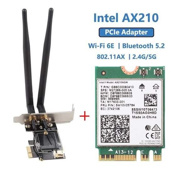 Intel Wifi 6E AX210 Pci Express Pcie pci-e dual band ac ax 6 AX200 ...