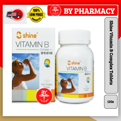 Shine VITAMIN B COMPLEX 120'S FILM COATED TABLETS (Vit B co To Increase ...