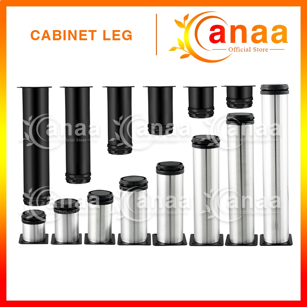 Anaa Modern Black Silver Stainless Steel Leg Furniture Cabinet Closet ...