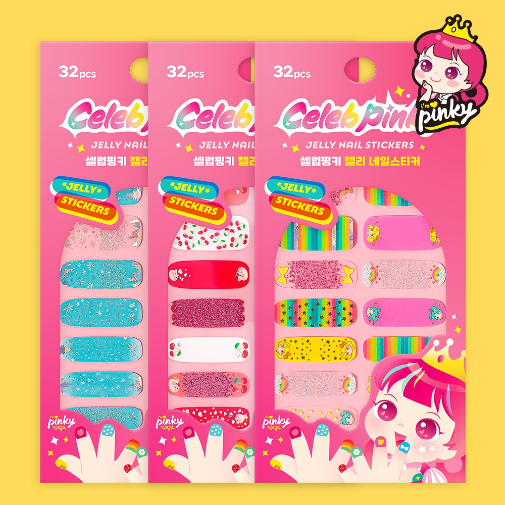 Celeb Pinky Kids Jelly Nail Sticker, Kids Gel Nail Sticker, Jel Nail ...