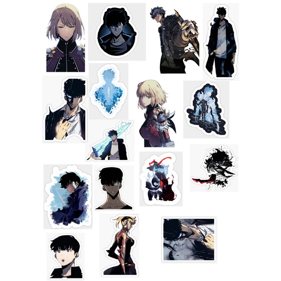Solo Leveling| I Level Up Alone Manhwa Waterproof Stickers Set 2(Matte ...