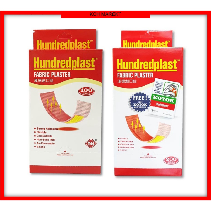 Hundredplast Fabric Plaster (100s/200s)汉德创口贴 | Shopee Singapore