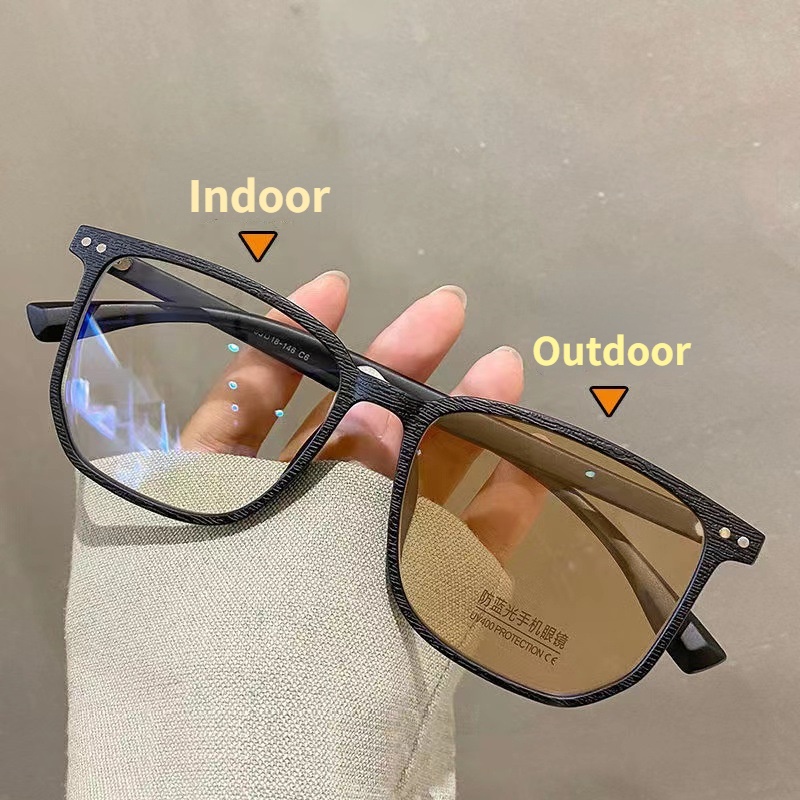 Photochromic Anti Radiation Glasses Eyeglasses For Women/Men Metal ...