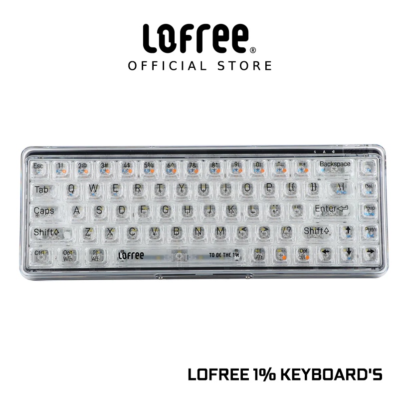 Lofree 1% Transparent Mechanical Keyboard l 68 Key l Dual Mode ...