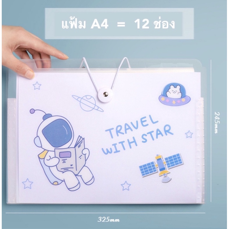 Immediately Sent A4 File With 12 Compartments Made Of A Grade Plastic ...