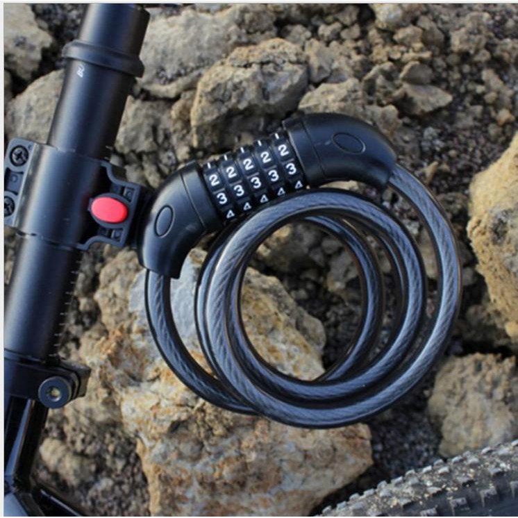 Bicycle lock Cipher Lock 自行车密码锁便携锁Cycling bike Lock Security Lock ...
