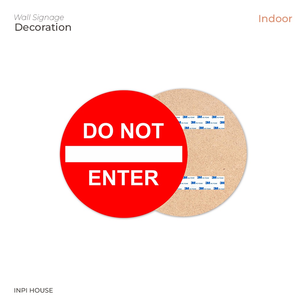 No Entry sign - sign do not enter - wall decor signage - sign system ...