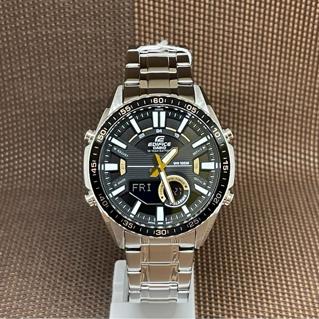 Casio Edifice EFV-C100D-1B Black Analog Digital Quartz Sporty Design ...