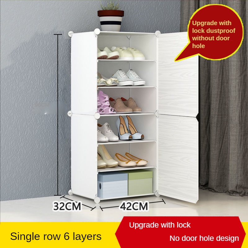 Simple Shoe Rack Shoe Cabinet Small Narrow Shoe Rack Multi-Layer ...