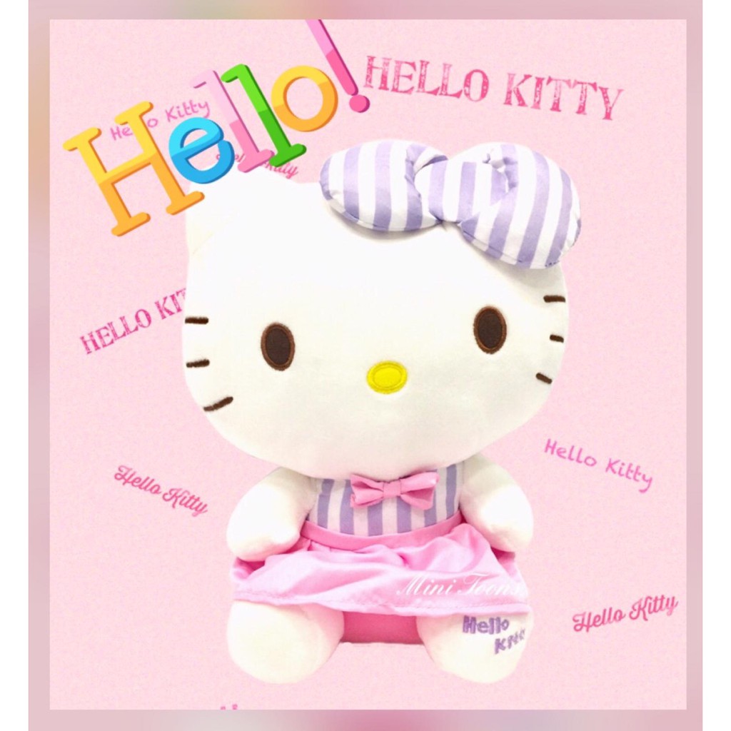 Hello Kitty 33cm Pink Soft Toy Genuine Character Plush Toy Good Quality ...