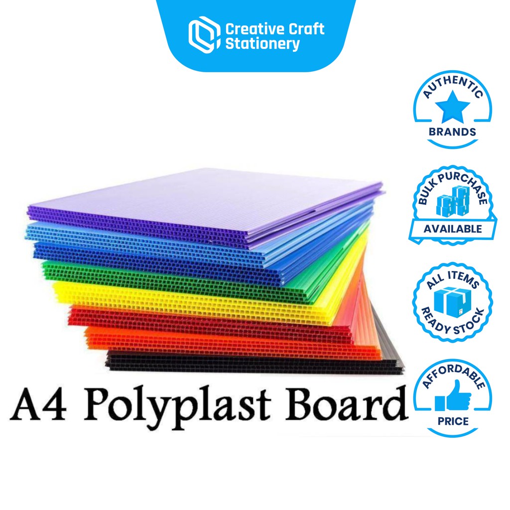 A4 PP Polyplast Impra Corrugated Board - 3mm | Water proof kalis air ...