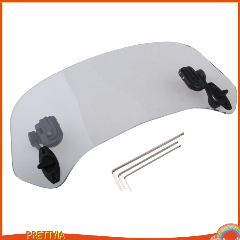 [ 370mm Motorcycle Windshield Windscreen Extension Deflector Universal ...