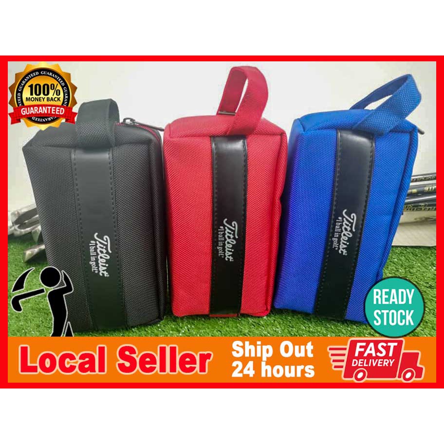 Golf Pro Pouch Nylon Hand / Small Bag Zip Handbag Clutch Bag (NEW ...