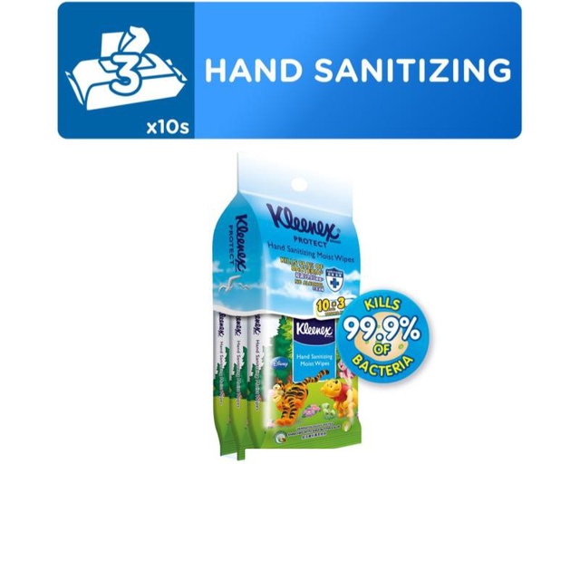 Kleenex Hand Sanitizing Wipes 3x10s | Shopee Singapore