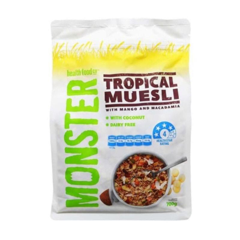 Monster Tropical Muesli 700gr cereal Mango Coconut cereal | Shopee ...
