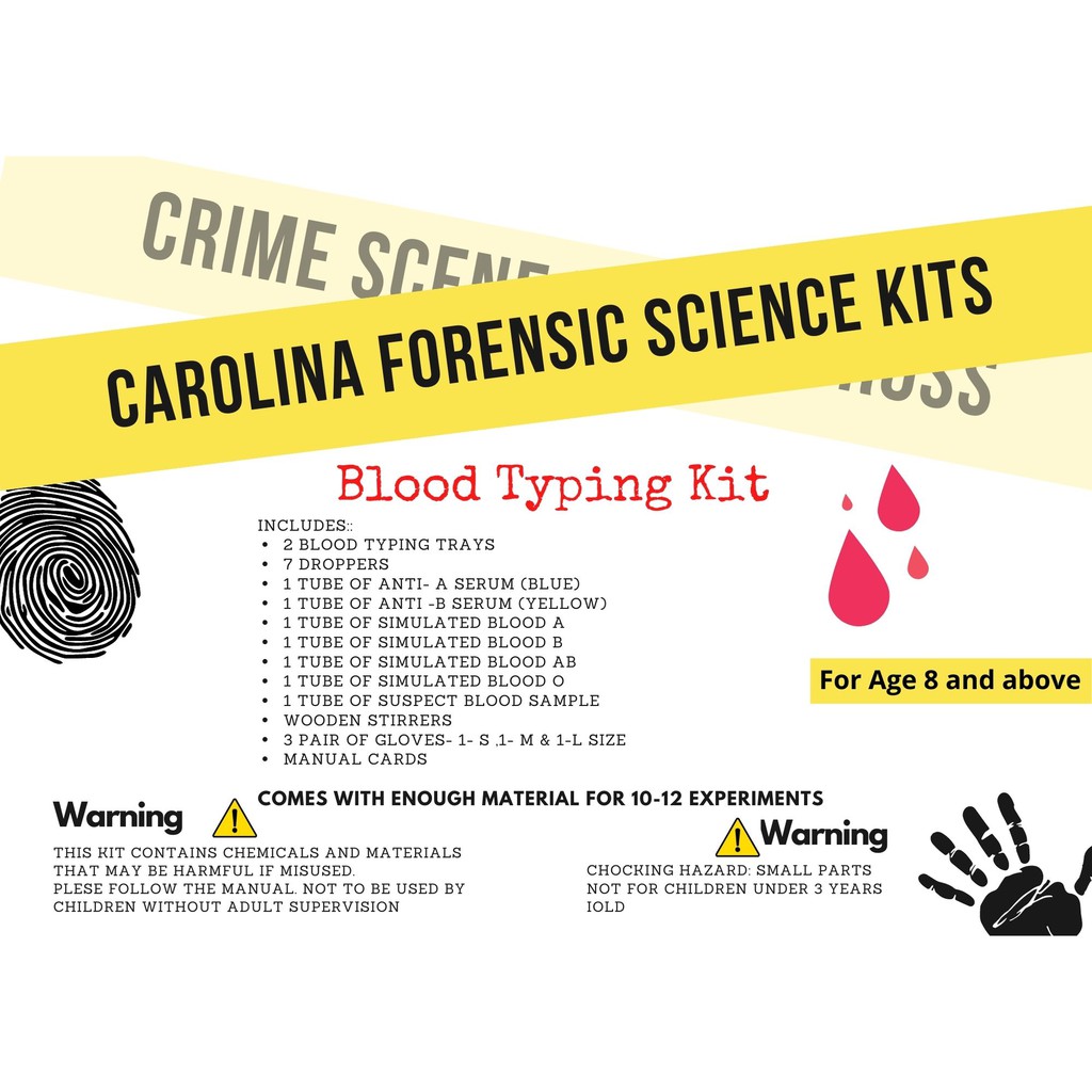 Forensic Science Blood Typing Kit | Shopee Singapore