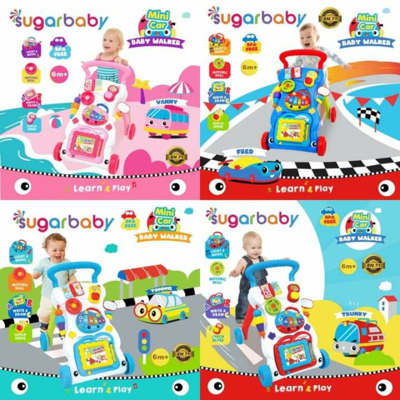 Sugar Baby Mini Car Push Walker (Baby Walker) | Shopee Singapore