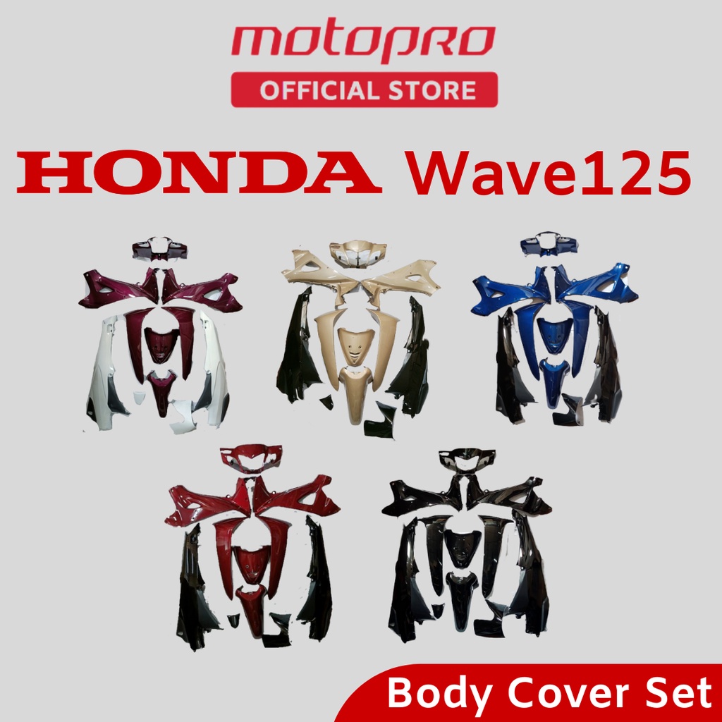 HONDA Wave 125 Full Cover Set Body Kit Coverset Color Parts Wave125 Red ...