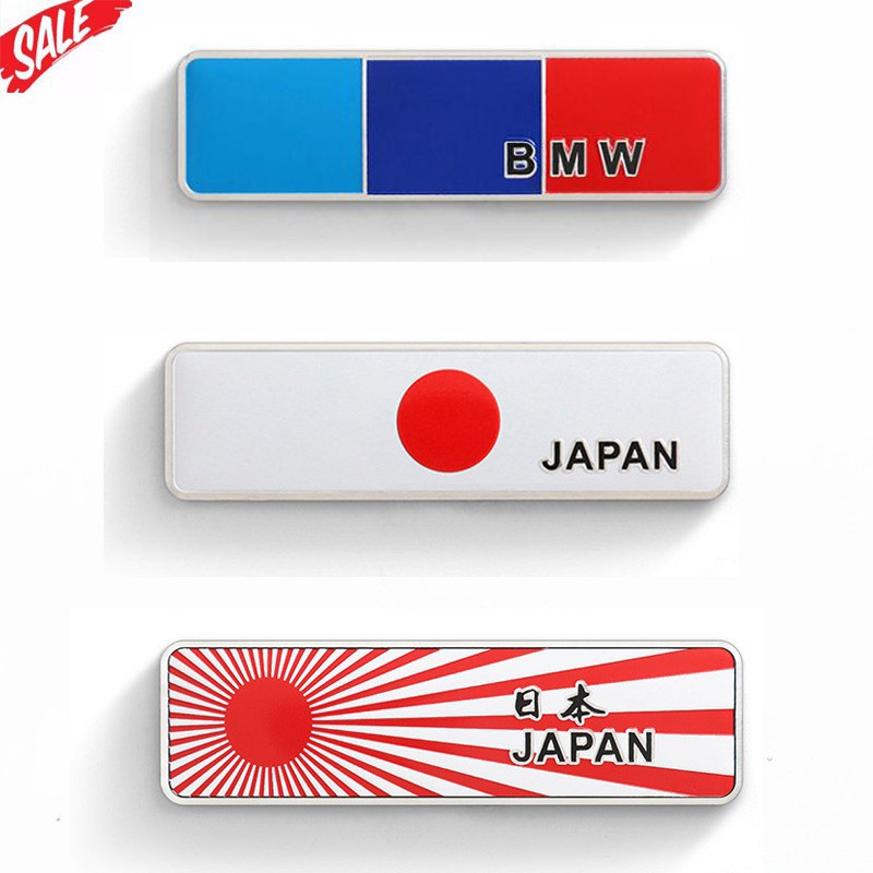 Japan Square Flag Label Emblem Badge Malaysia Flag Car Stickers ...