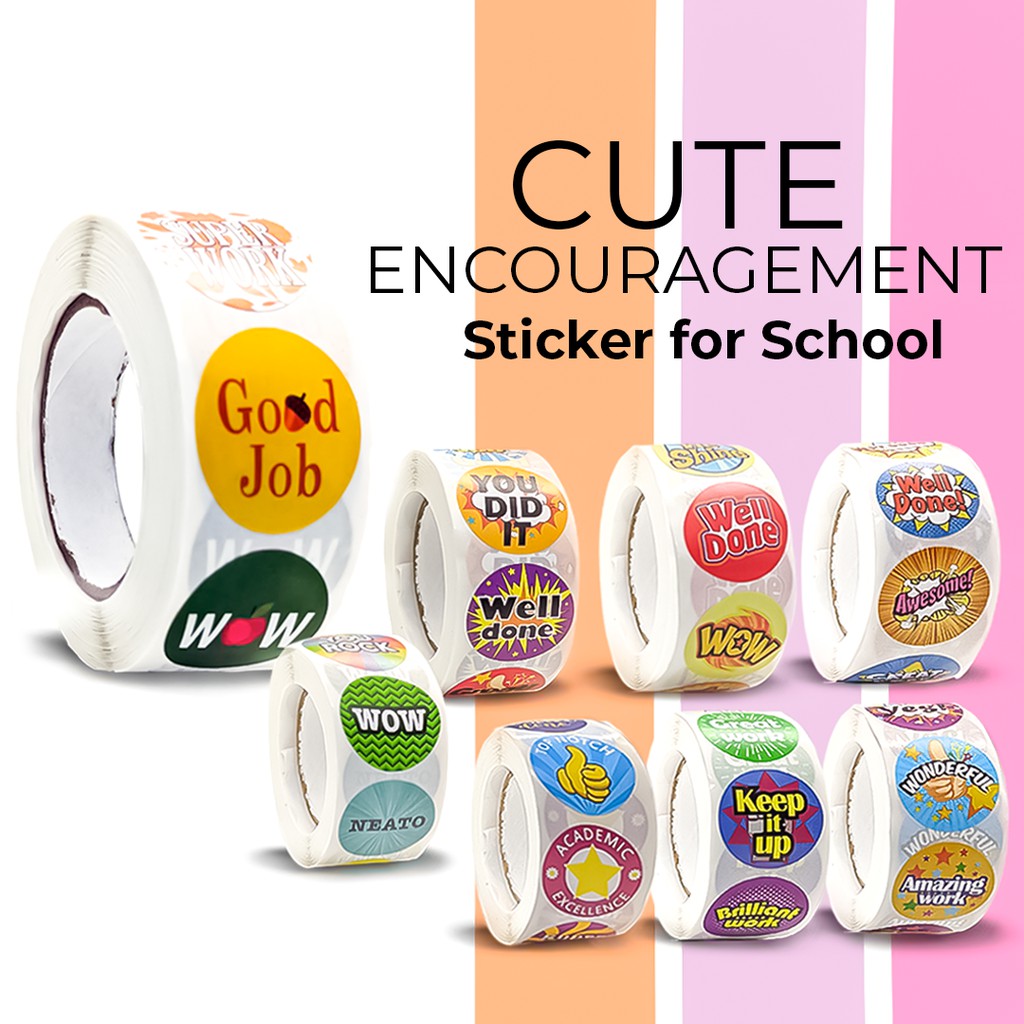 NEW Cute Encouragement REWARD Sticker for School Student / Thank You ...