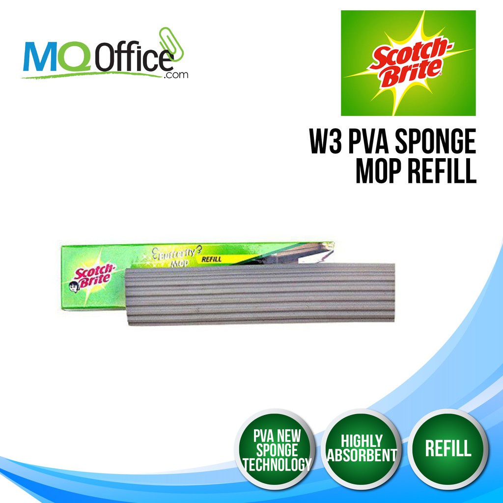 3M Scotch Brite Mop Refill Pack - Pva Sponge Mop Refill MQOFFICE ...