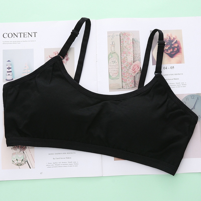 [Local] Teenage Bra/ Girls Basic Cotton Padded Teenager Bralette ...