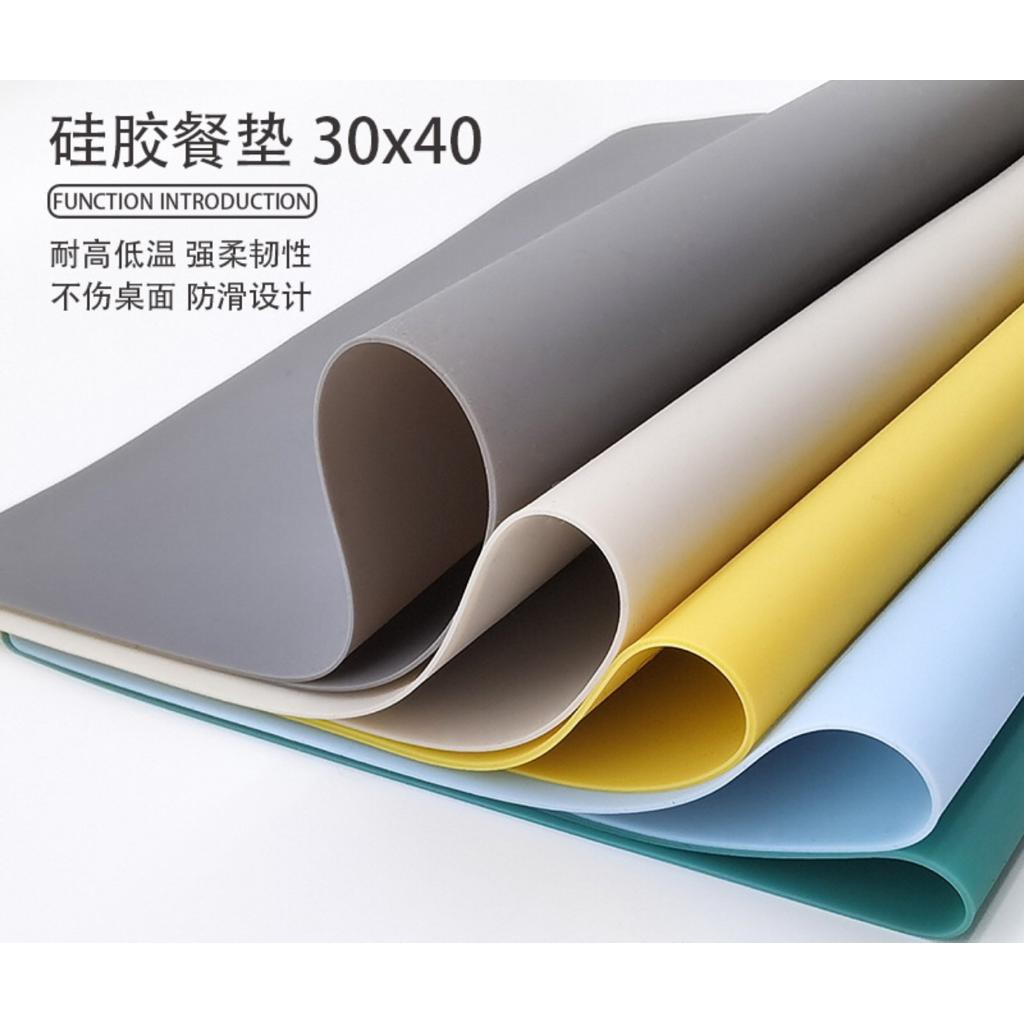 [2pcs Bundle Deal!] Silicone Placemat For Dining Table / Table Mat For ...