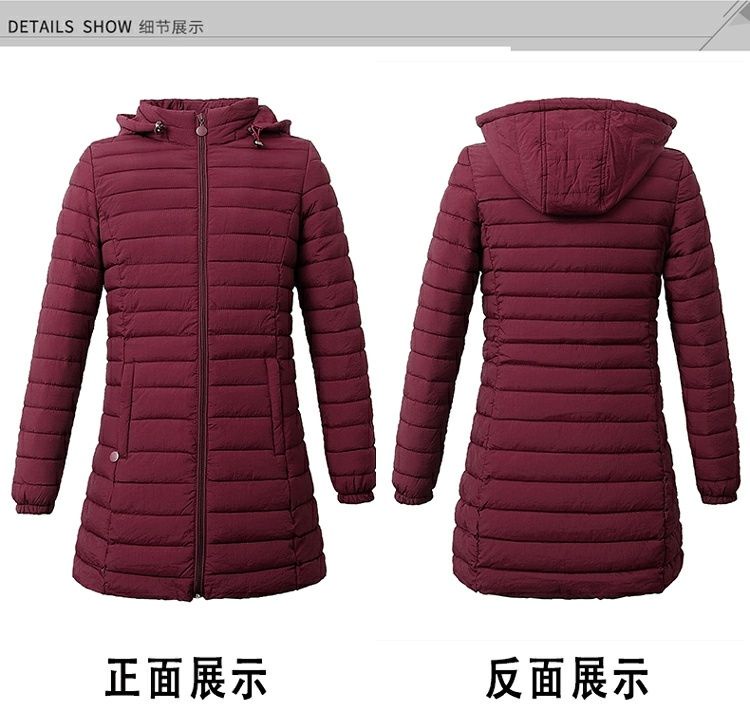 Autumn Winter Large Size Women's Mid-length Down Cotton Coats Loose ...