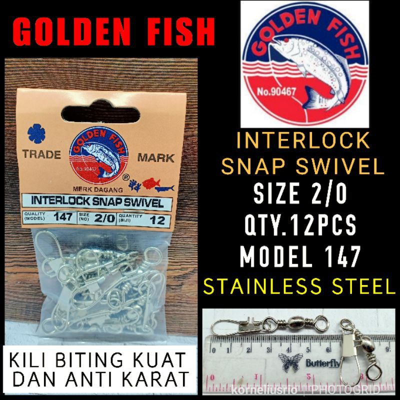KILI SNAP GOLDENFISH KILI BITING GOLDEN FISH SWIVEL STRONG KILI ANTI ...