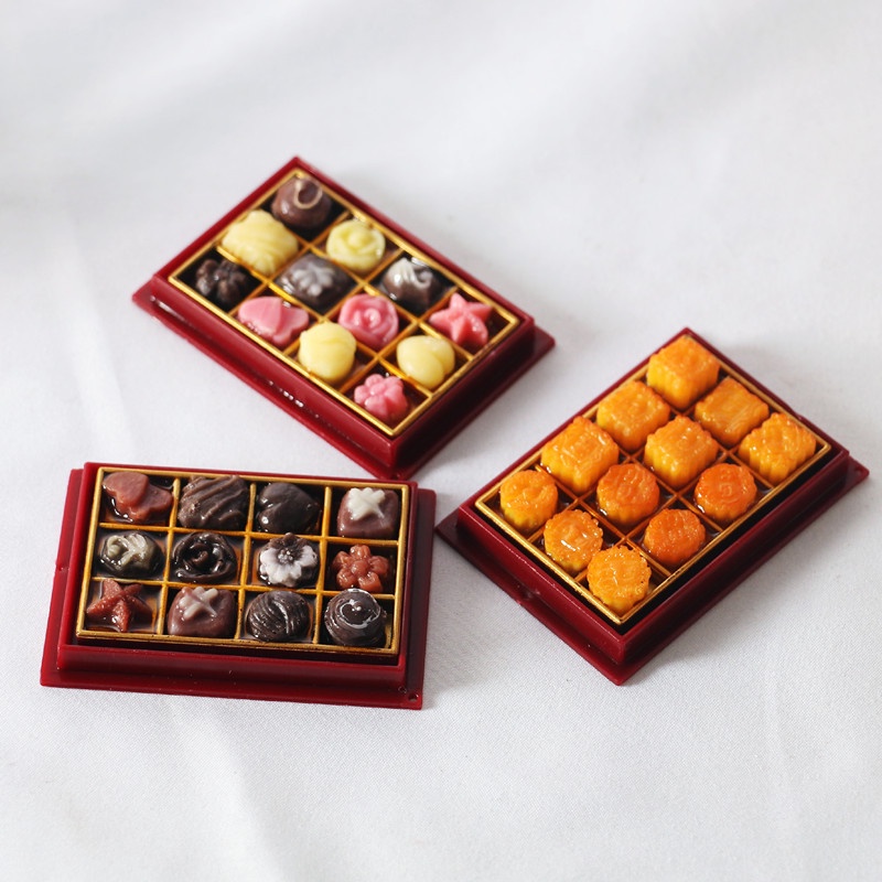 Doll House Chocolate Gift Box Toy Model Miniature ob11 Shooting Props ...