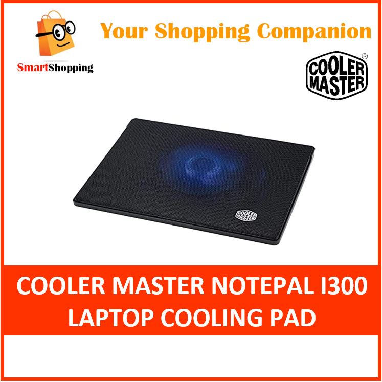 CoolerMaster CM Notepal I300 (R9-NBC-300L-GP) Cooler Black 16CM Blue ...